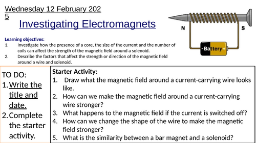 AQA GCSE Physics Magnetism & Electromagnetism Bundle: 5-Lesson Unit ...