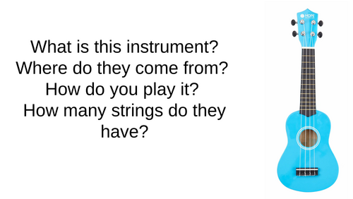 Beginner ukulele slides with links to play alongs | Teaching Resources