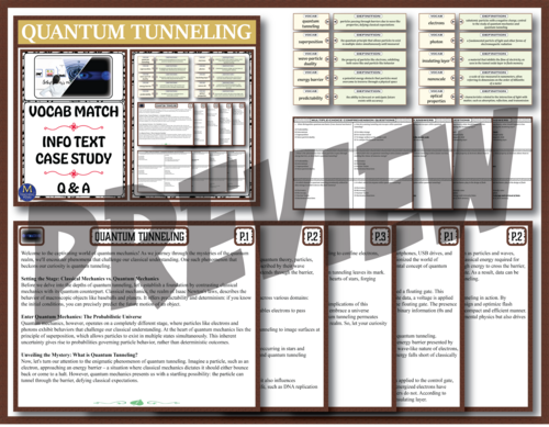 Concepts in Quantum Mechanics: Quantum Tunneling Reading Comprehension ...