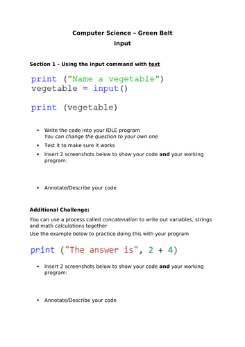 GCSE OCR Computer Science J277/02 - Practical Python Programming ... GCSE OCR Computer Science J277/02 - Practical Python Programming ...