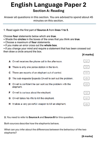 New format AQA English Language sample exam papers for 2026 series ...
