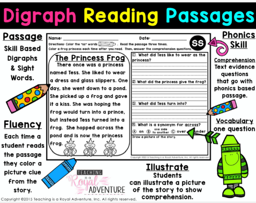 Digraph reading passages | Teaching Resources