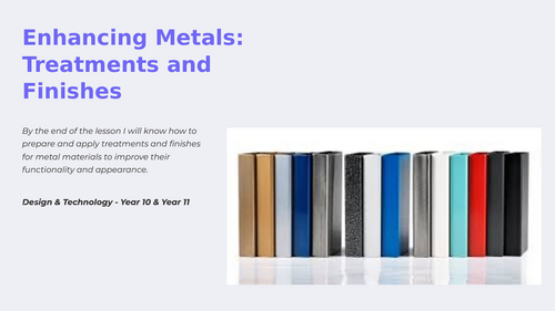 AQA DT Specialist Technical Principles - Surface Treatments and ...