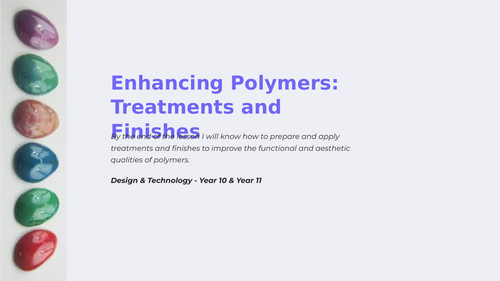 AQA DT Specialist Technical Principles - Surface Finishes and ...