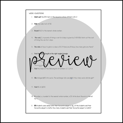 GCSE Foundation Maths Workbook 2: 140 Questions with Answers | KS4 ...