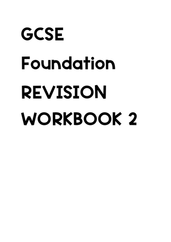 GCSE Foundation Maths Workbook 2: 140 Questions with Answers | KS4 ...