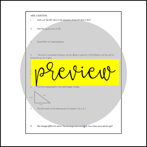 GCSE Foundation Maths Workbook 2: 140 Questions with Answers | KS4 ...