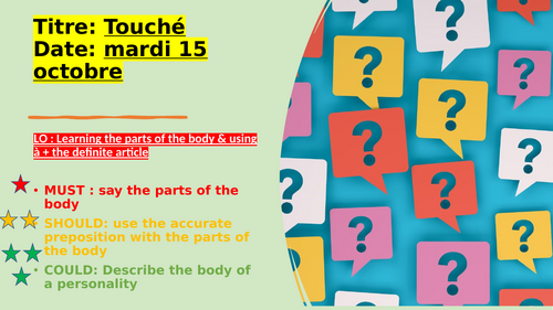 Studio 3 Module 2 Lesson 1 to 5 French | Teaching Resources