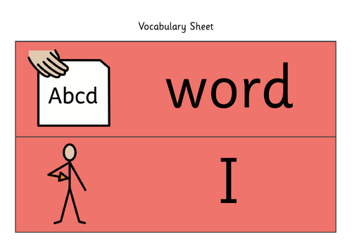 RWI Red Words with visuals | Teaching Resources