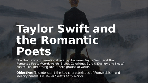 Taylor Swift and Romantic Poetry | Teaching Resources