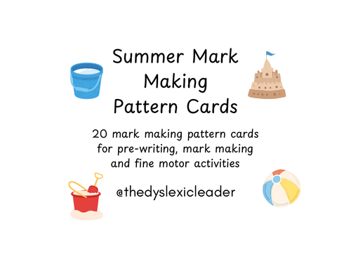 Summer Mark Making Pattern Cards | Teaching Resources