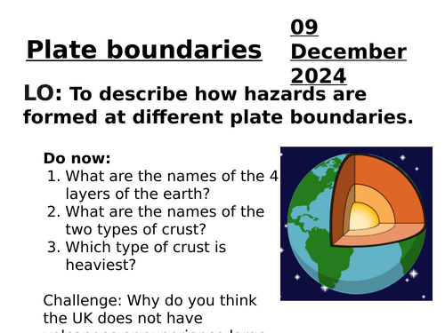 Edexcel IGCSE Geography - Hazardous Environments | Teaching Resources