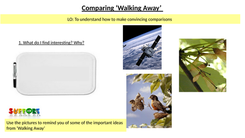 Comparing Poems - Love and Relationships Cluster. Created by AQA ...