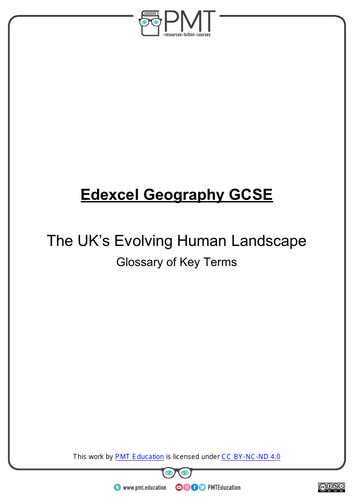 Edexcel B GCSE Geography Paper 2 Revision Workbook | Teaching Resources