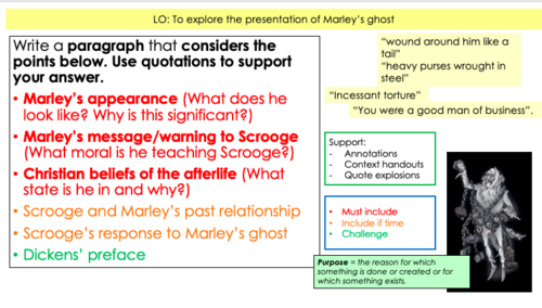 Stave 1 and Preface: A Christmas Carol. Created by GCSE examiner ...