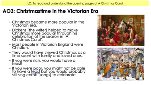 Stave 1 and Preface: A Christmas Carol. Created by GCSE examiner ...