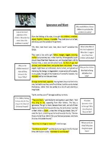 Stave Three: A Christmas Carol. Created by a GCSE examiner | Teaching ...