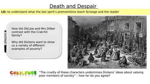 Stave Four: A Christmas Carol. Created by a GCSE examiner | Teaching ...
