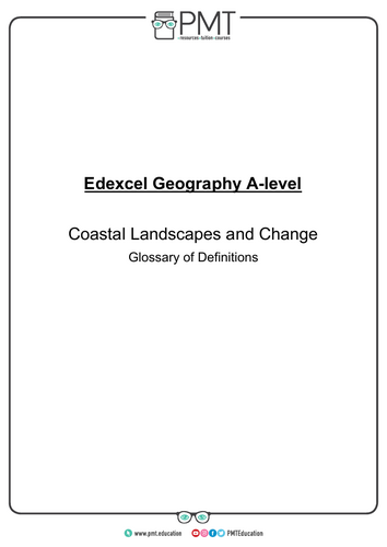 Edexcel A Level Geography Paper 1 Coasts Revision Resources | Teaching ...