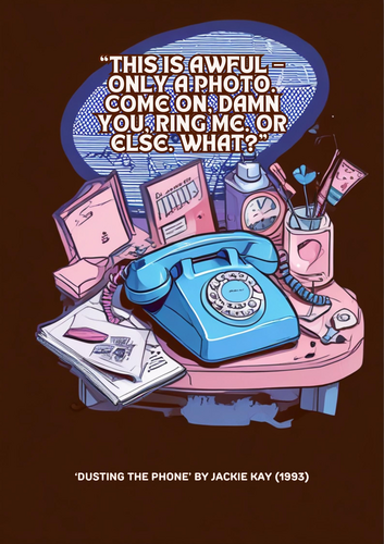 'Dusting the Phone' Quotation Poster New Eduqas Anthology | Teaching ...