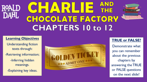 Charlie and the Chocolate Factory - Complete Lesson Bundle! | Teaching ...