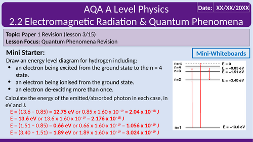AQA A Level Physics Full Set of Paper 1 Revision Lessons | Teaching ...