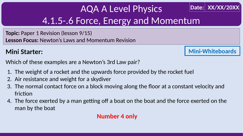 AQA A Level Physics Full Set of Paper 1 Revision Lessons | Teaching ...