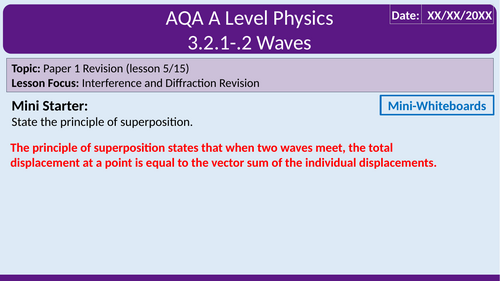 AQA A Level Physics Full Set of Paper 1 Revision Lessons | Teaching ...