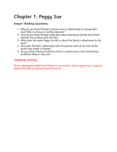 Kensuke's Kingdom - Year 4 - 6 Comprehension | Teaching Resources