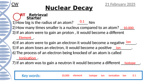 Nuclear Decay (Alpha, Beta and Gamma) | Teaching Resources