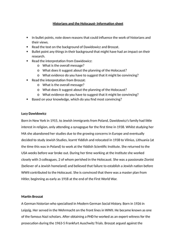 What makes the Holocaust so significant Scheme of Learning- multi ...