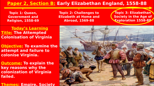 Edexcel Elizabethan England, Topic 3: Elizabethan Society in the Age of ...