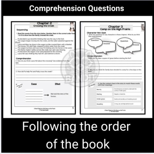 LITTLE HOUSE ON THE PRAIRIE Novel Study Unit | Teaching Resources