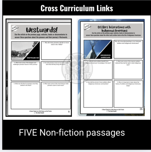 LITTLE HOUSE ON THE PRAIRIE Novel Study Unit | Teaching Resources