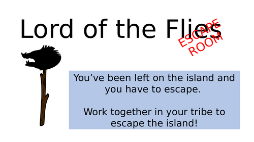 Lord of the Flies Escape Room | Teaching Resources