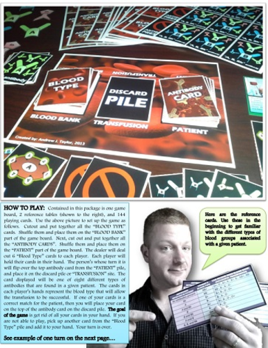 Blood Types: UNO Style Card Game and Antibody/Antigen Teaching Model ...