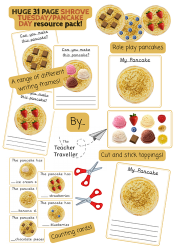 HUGE Shrove Tuesday/Pancake Day Pack (EYFS & KS1) | Teaching Resources