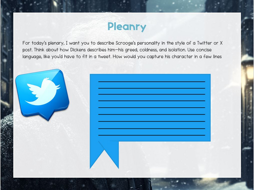 A Christmas Carol Lesson 1: Scrooge's First Impressions Activity Pack ...