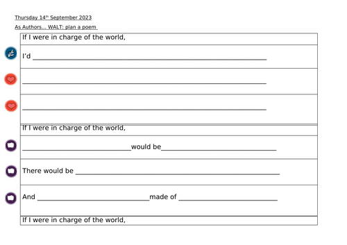 The Write Stuff: Yr2 If I was in Charge of the World | Teaching Resources