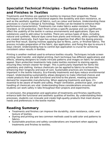 AQA DT - Specialist Technical Principles - Surface Treatments and ...