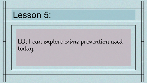 Crime and Punishment 6 Lessons Year 3 / 4 | Teaching Resources