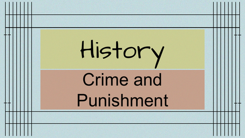 Crime and Punishment 6 Lessons Year 3 / 4 | Teaching Resources
