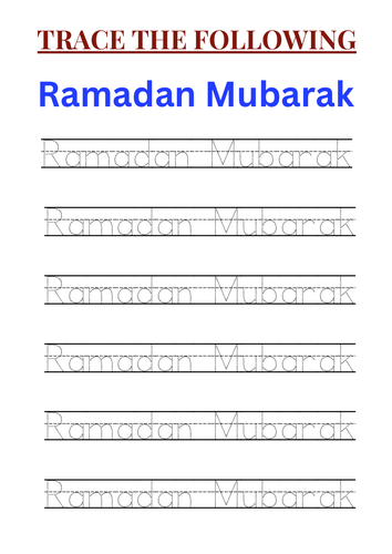 RAMADAN ACTIVITY PACK FOR EARLY YEARS/KINDERGARTEN | Teaching Resources