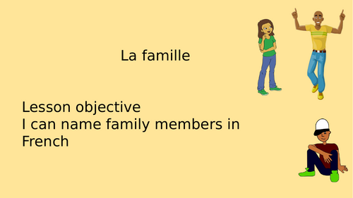 Family in French | Teaching Resources