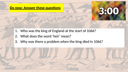 Lesson 2: Who were the Contenders to the throne of England in 1066 ...