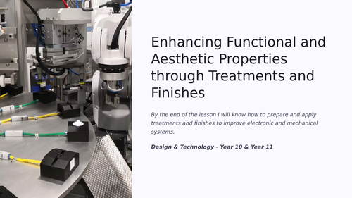AQA DT Specialist Technical Principles - Surface treatments and ...