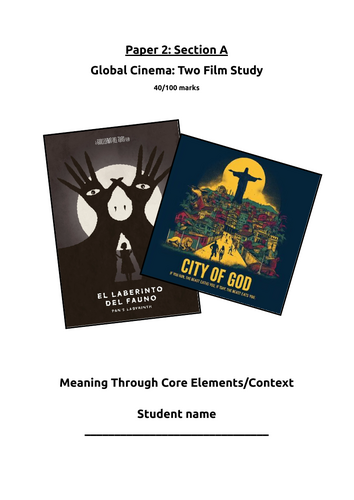 A Level Film Studies: City of God and Pan's Labyrinth - Global Cinema ...