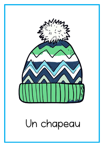 Learn French Clothing Vocabulary with Fun Posters: 30 Items | Perfect ...