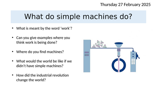 KS3 - Activate 2 - 3.3.1 Work, energy and machines | Teaching Resources