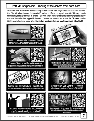 Classroom Debates: Gun Control | Teaching Resources